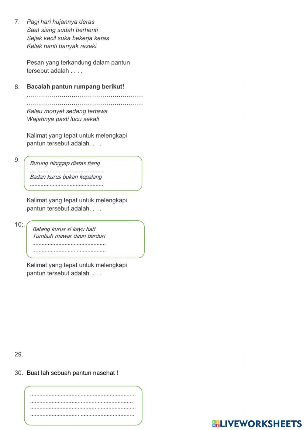 Ph2 bmr worksheet | Live Worksheets