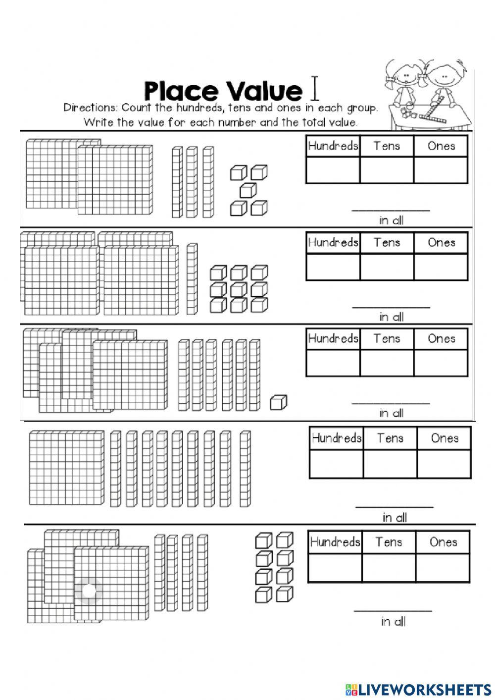 Place value 807659 | Astryd arias | Live Worksheets
