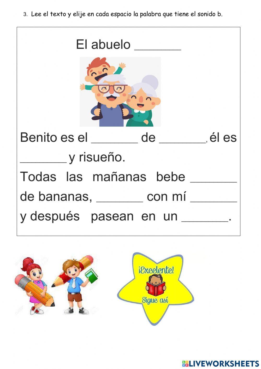 Letra b | Free Interactive Worksheets | 807710