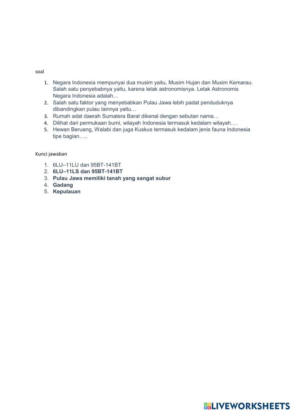 Letak worksheet | Live Worksheets