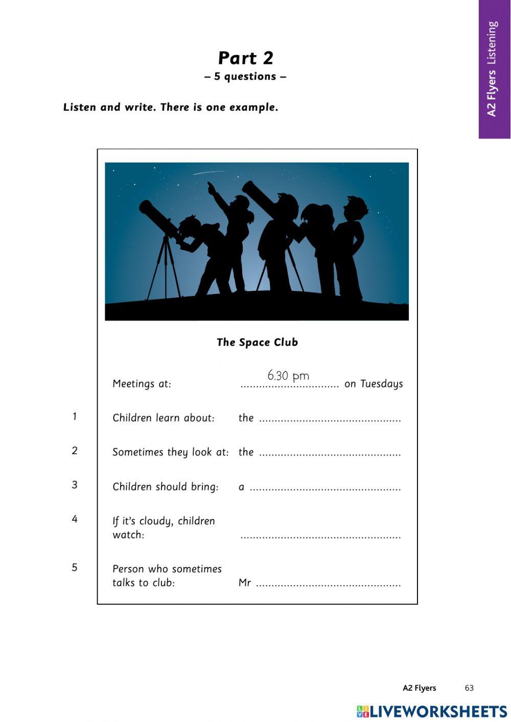 6477136 | Flyers sample vol 1 listening Parts 1 and 2