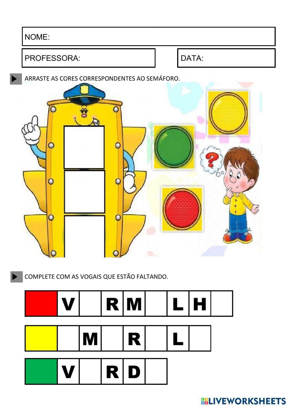 Semáforo 808612 | julianayuka | Live Worksheets