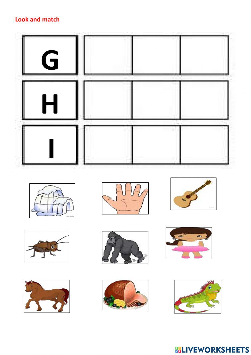 LetterGHI 810414 | magcy12 | Live Worksheets