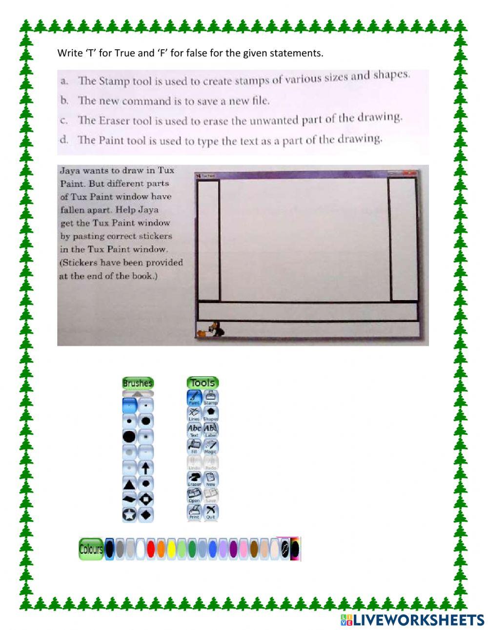 4870170 | TUX PAINT | Nalineswari | LiveWorksheets