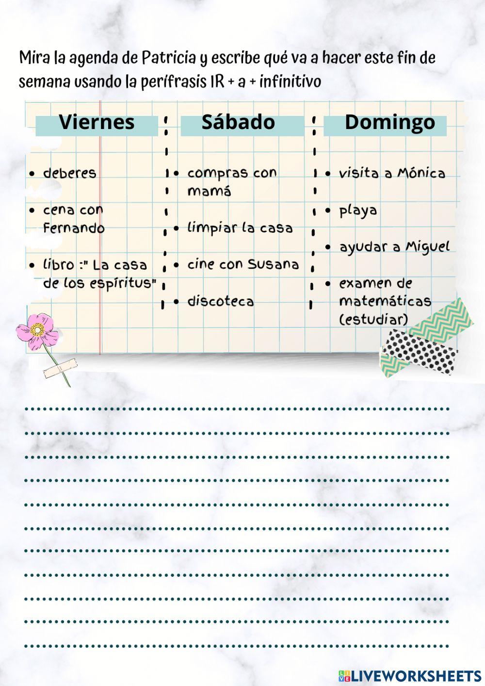 Infinitivo ir a 811460 | mvrosa | Live Worksheets