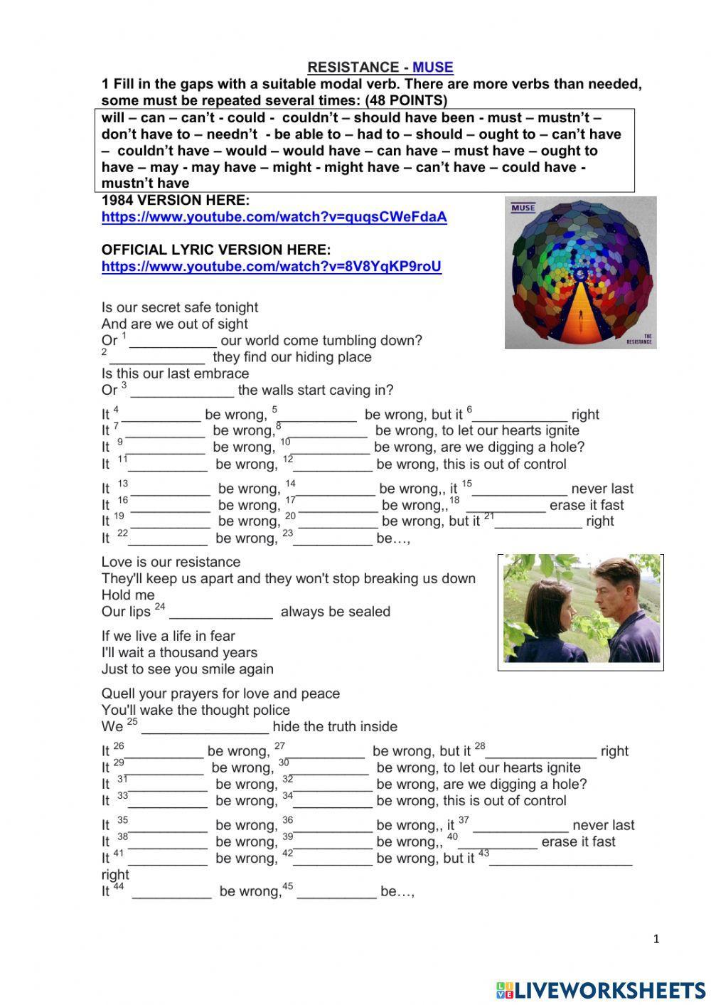 Modal verbs wit… | Free Interactive Worksheets | 718371