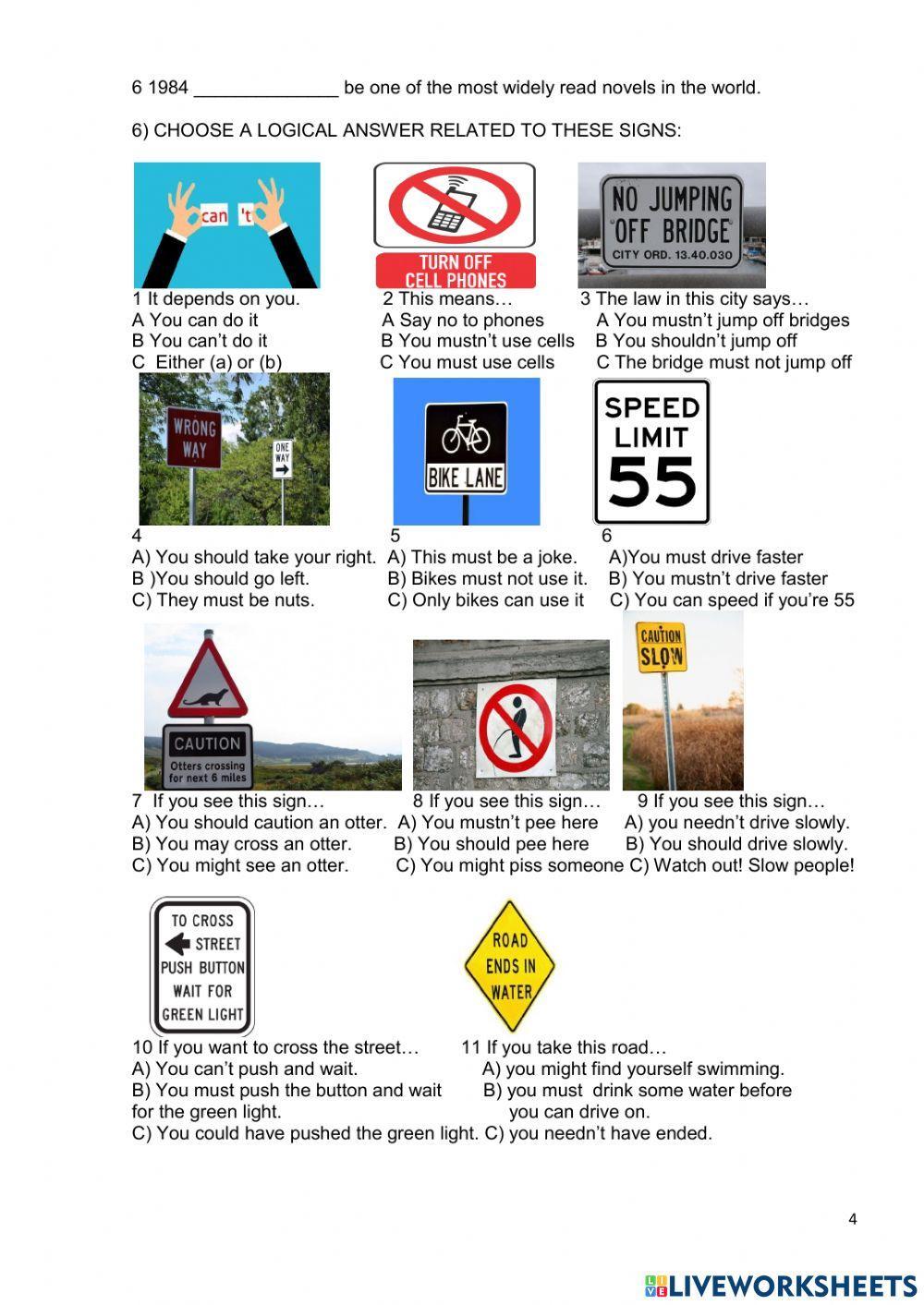 Modal verbs wit… | Free Interactive Worksheets | 718371