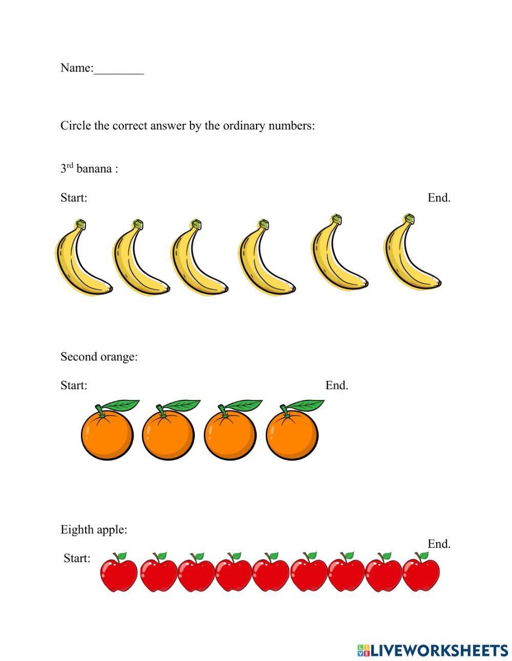 Ordinary numbers 1313 | Shahadald | Live Worksheets