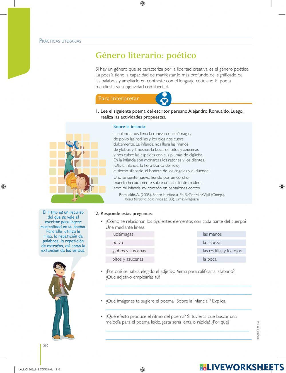 El ritmo y la r… | Free Interactive Worksheets | 811970