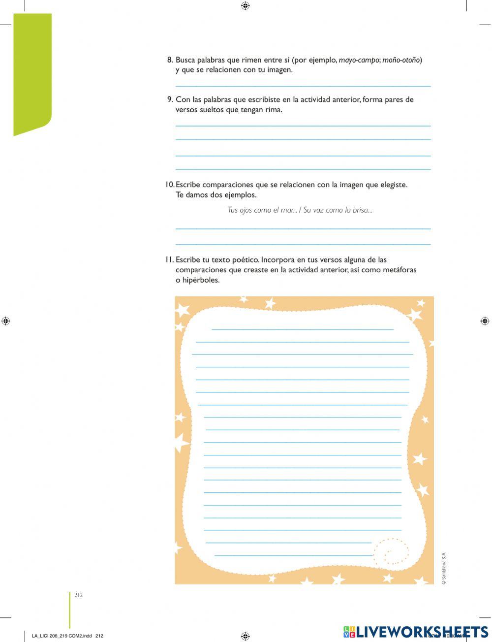 El ritmo y la r… | Free Interactive Worksheets | 811970