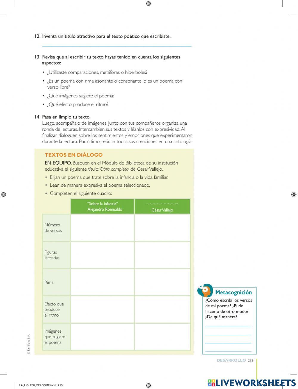 El ritmo y la r… | Free Interactive Worksheets | 811970