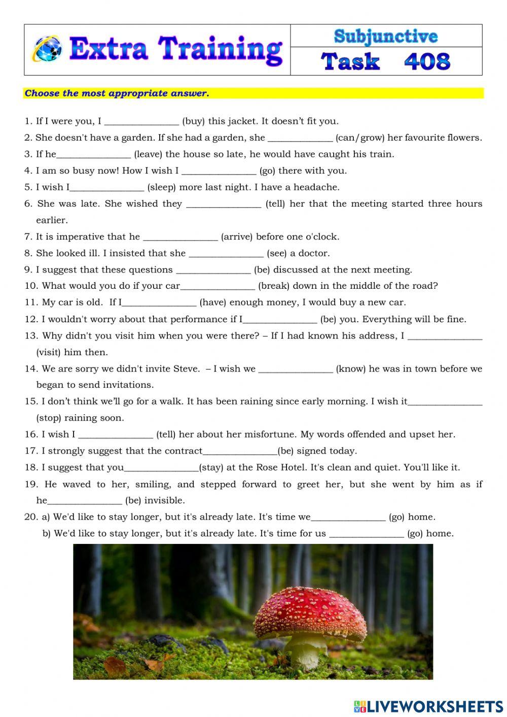Extra Training 408 worksheet | Live Worksheets