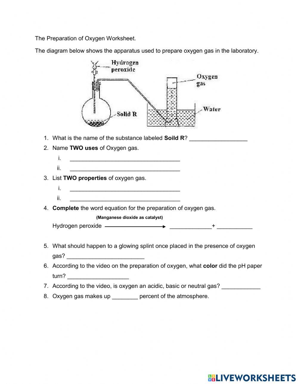 The Preparation… | Free Interactive Worksheets | 6479952