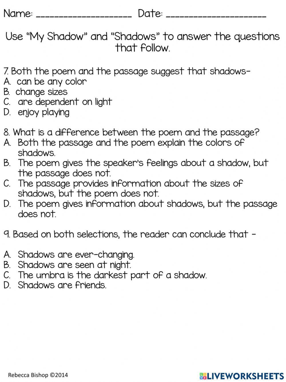 6480316 | Shadows | mrscalhoun4 | LiveWorksheets
