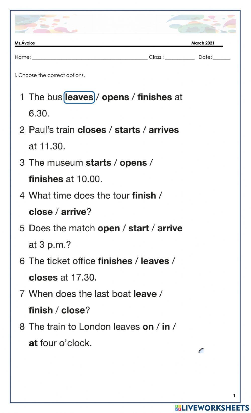 Present Simple And Time Schedule Worksheet Live Worksheets present-simple-and-time-schedule-worksheet-live-worksheets