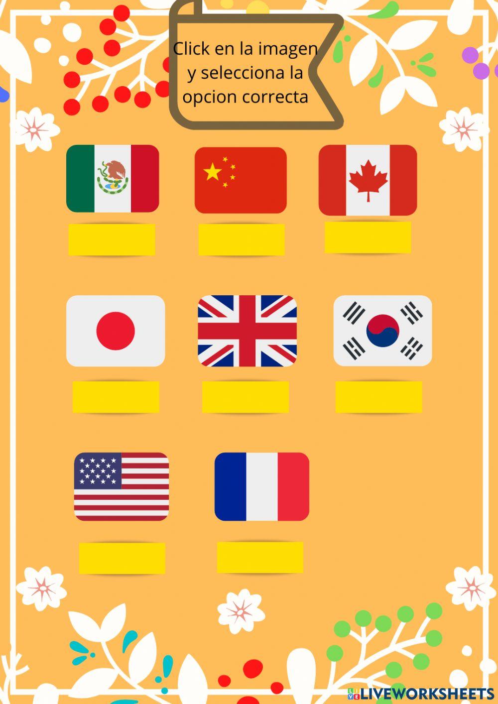 Nacionalidades interactive exercise | Live Worksheets