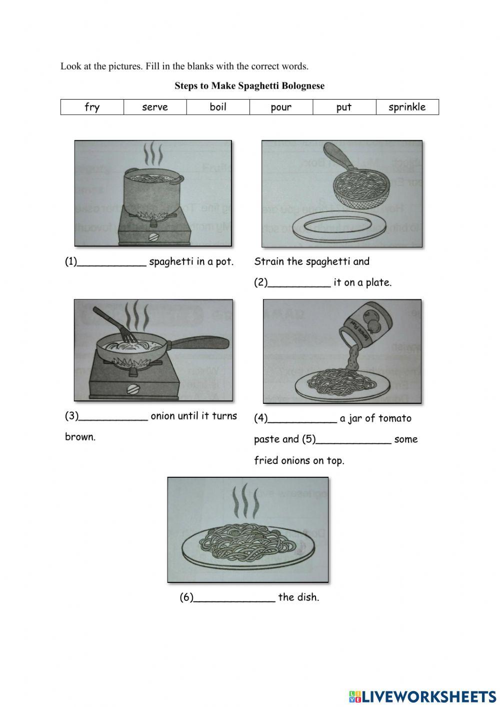 How to make Spa… | Free Interactive Worksheets | 816020