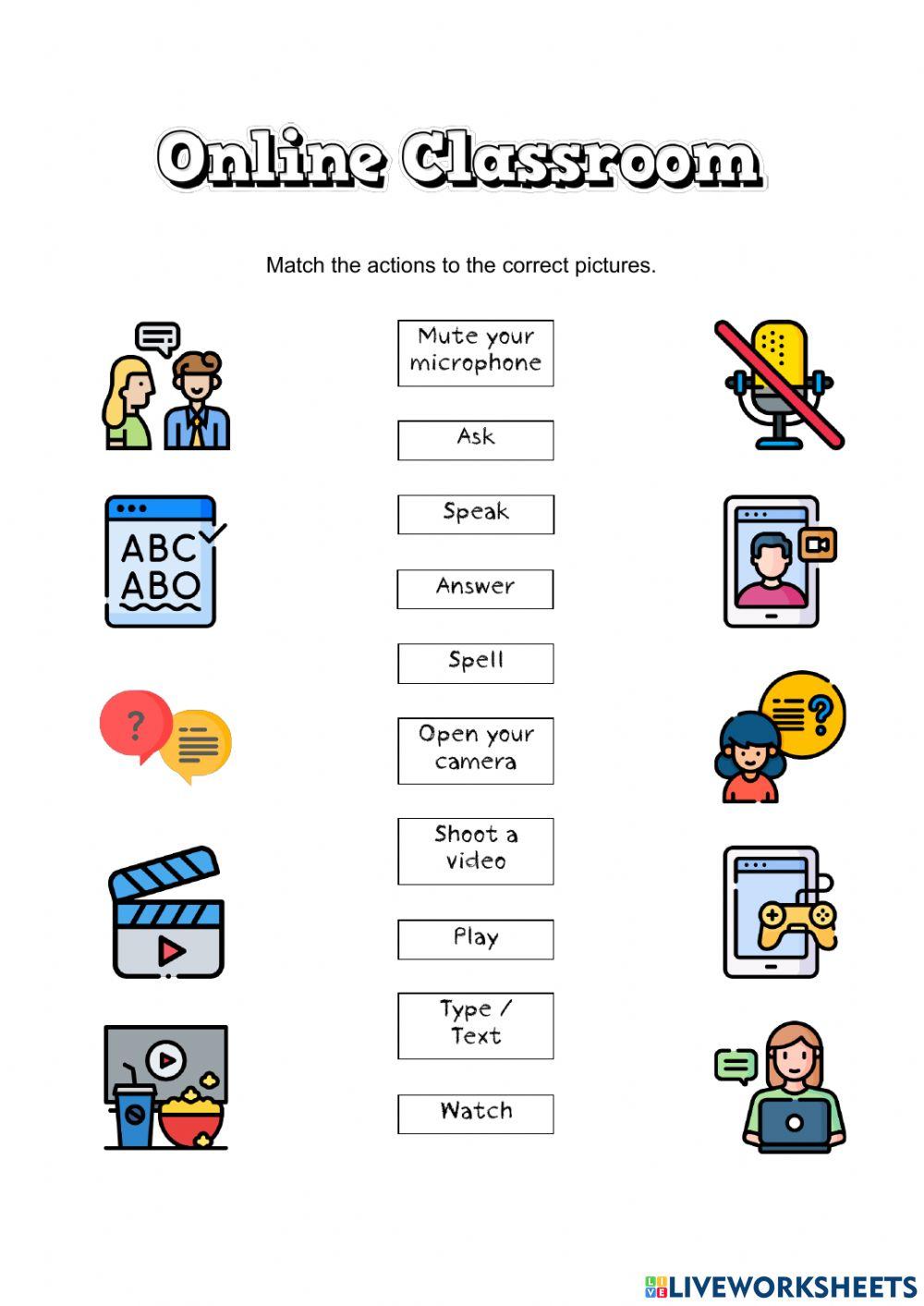 Online Classroom 816193 | teacherviv | Live Worksheets