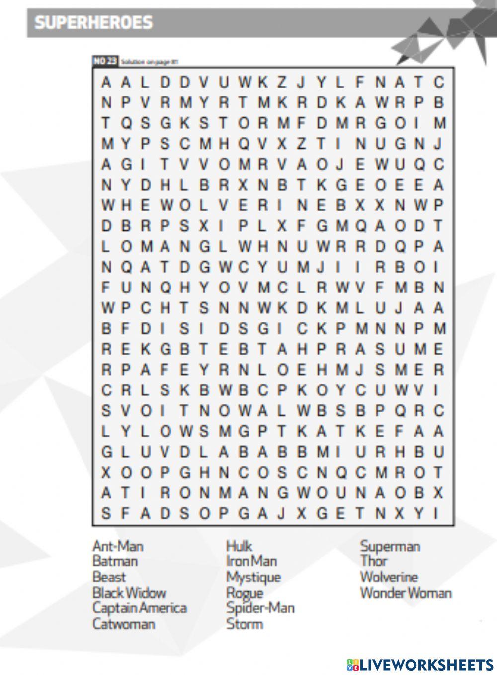 Word maze Y6 worksheet | Live Worksheets