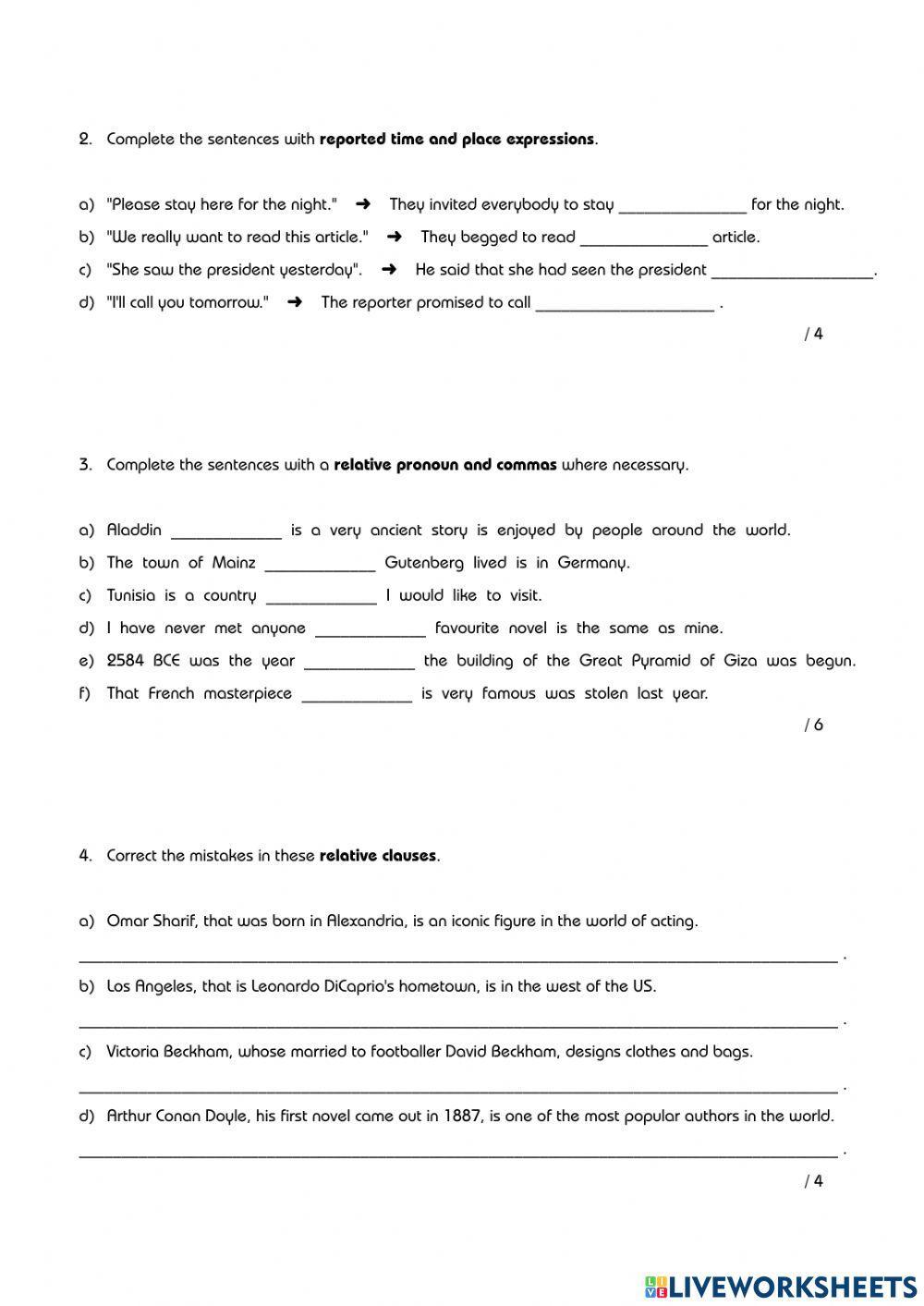 Scope 4 - exam … | Free Interactive Worksheets | 6481921