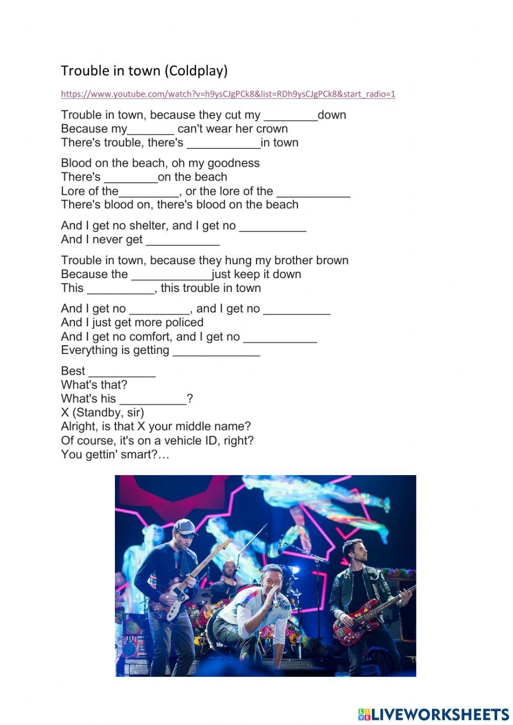 Gap filling online activity for 7-9 | Live Worksheets