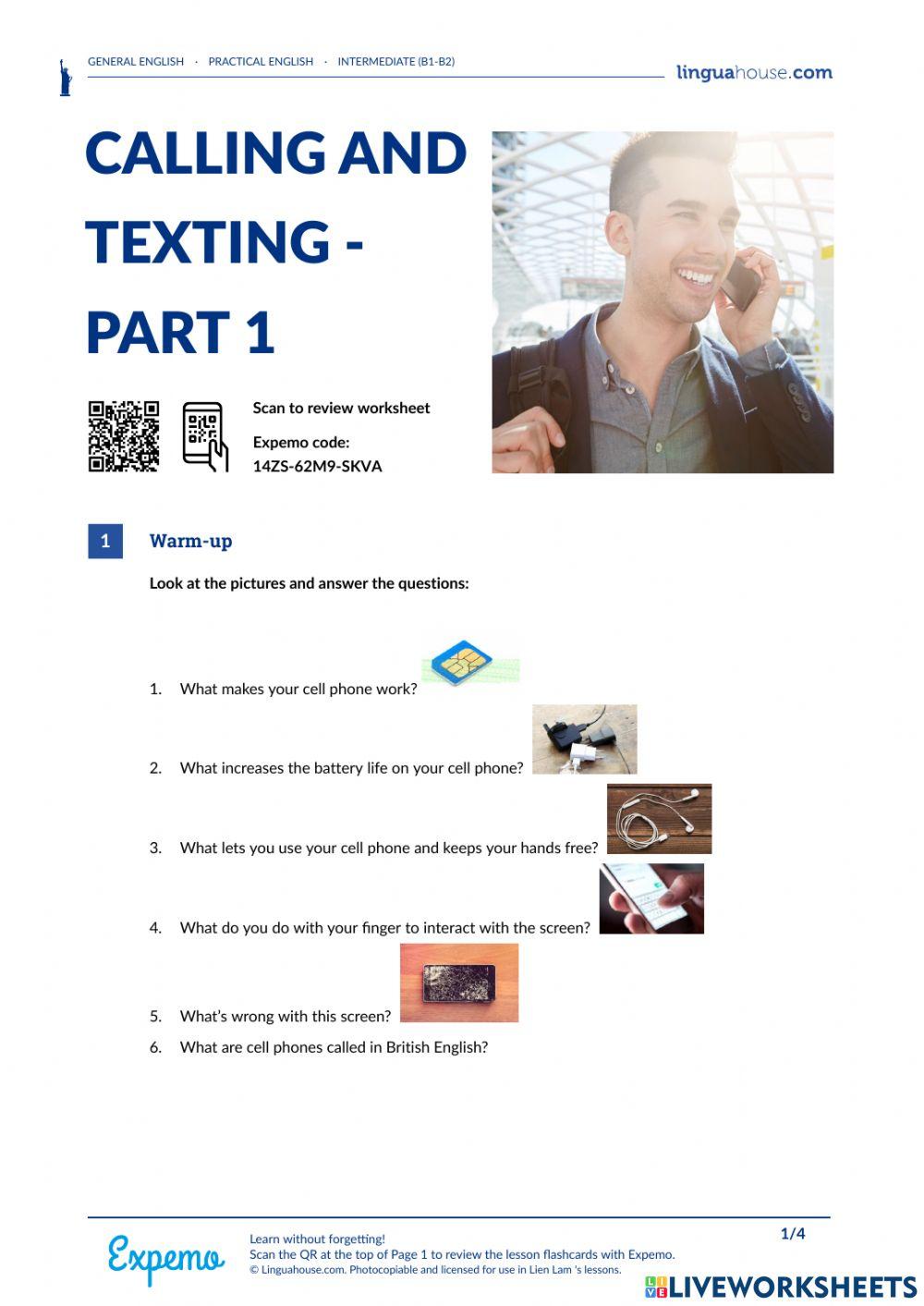 6482519 | Calling and Texting (LH) - L4 | cegepp