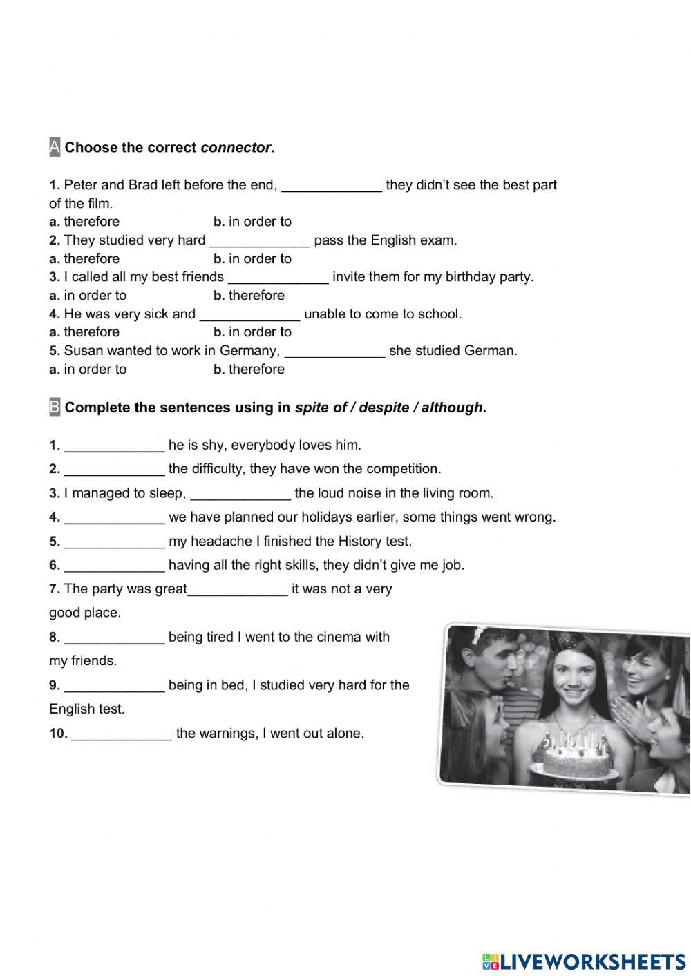 Connectors 1546 | isauraugusta | Live Worksheets