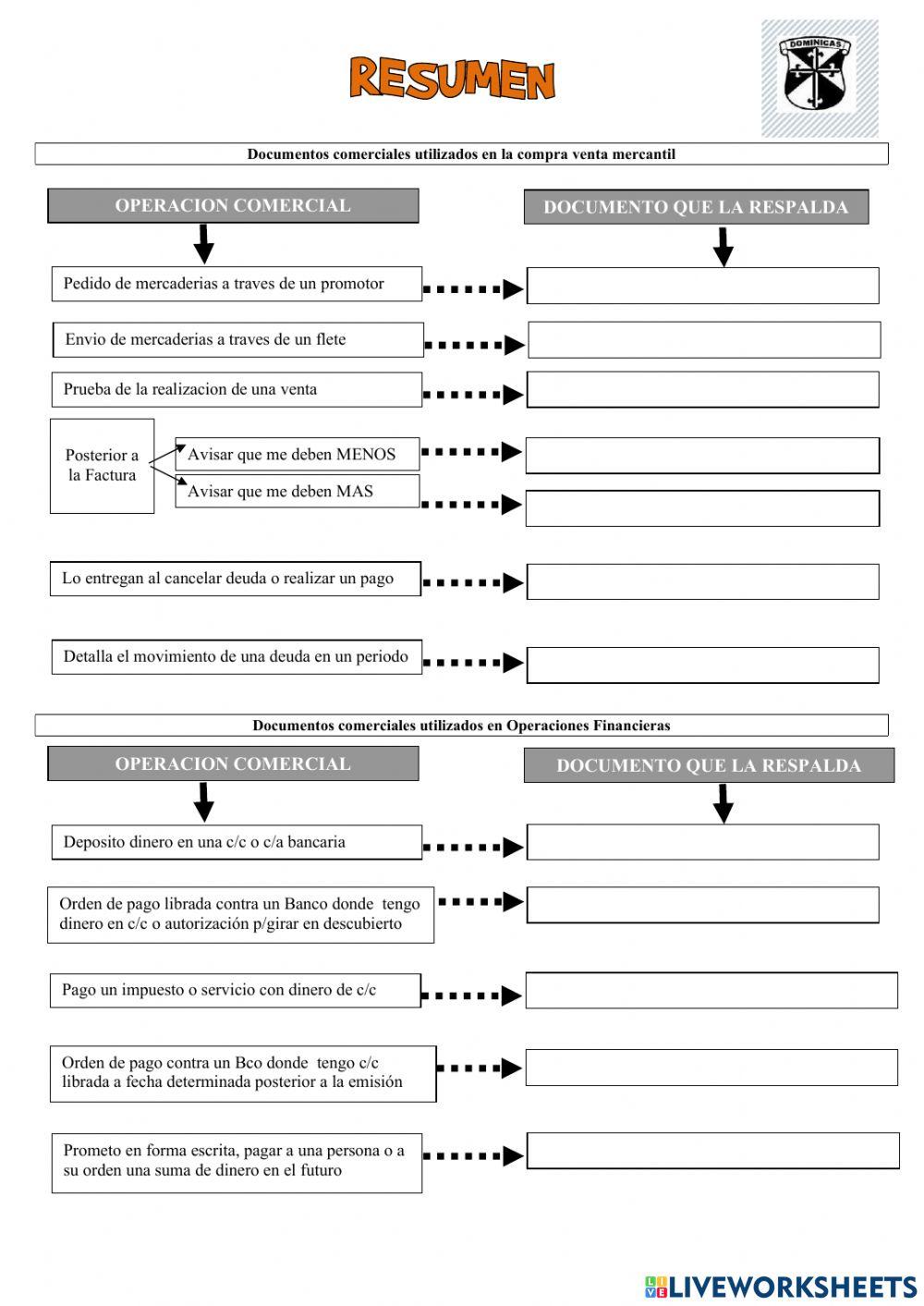 5a documentos 1 worksheet | Live Worksheets