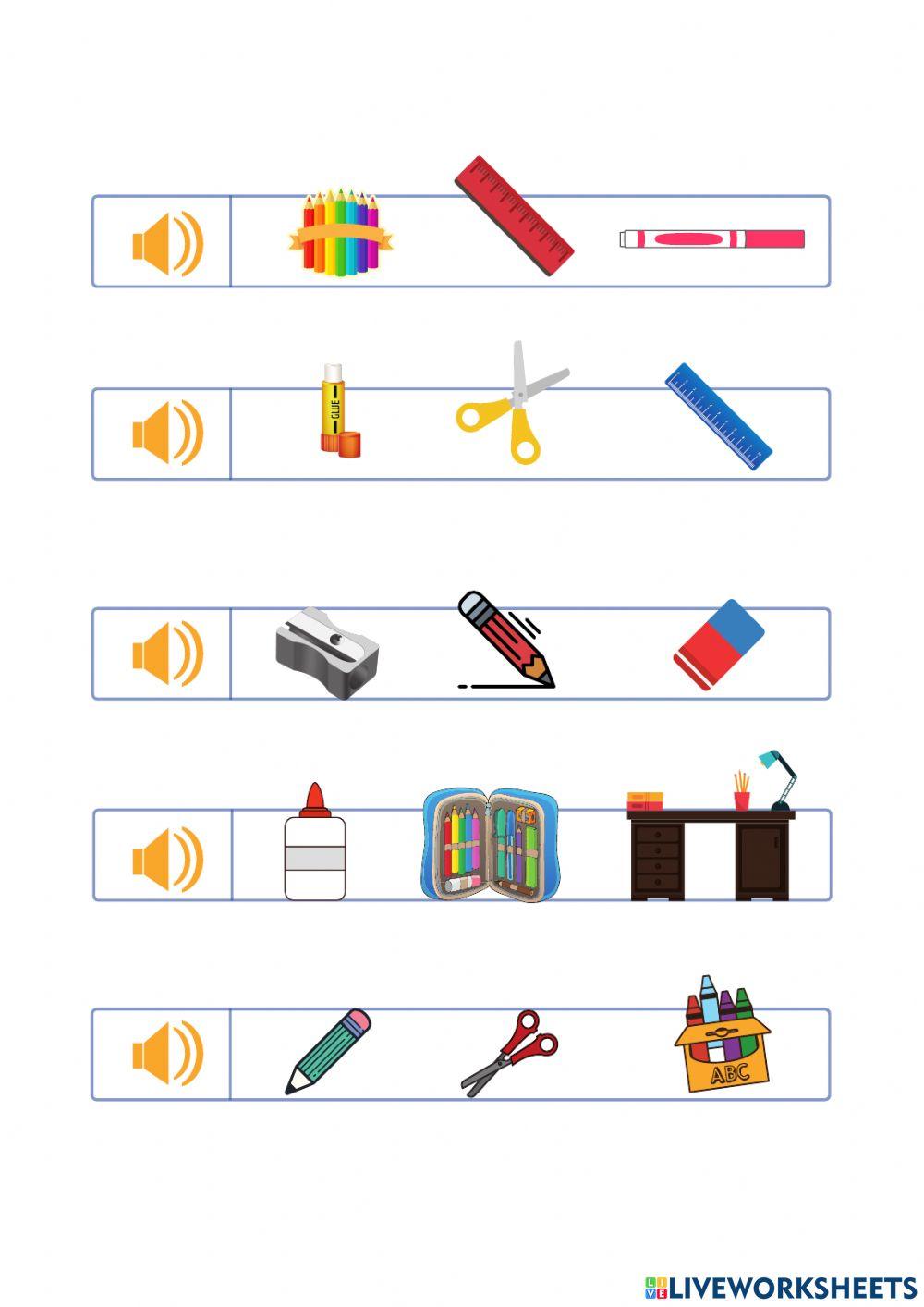 818963 | Classroom objects | krivas17 | LiveWorksheets