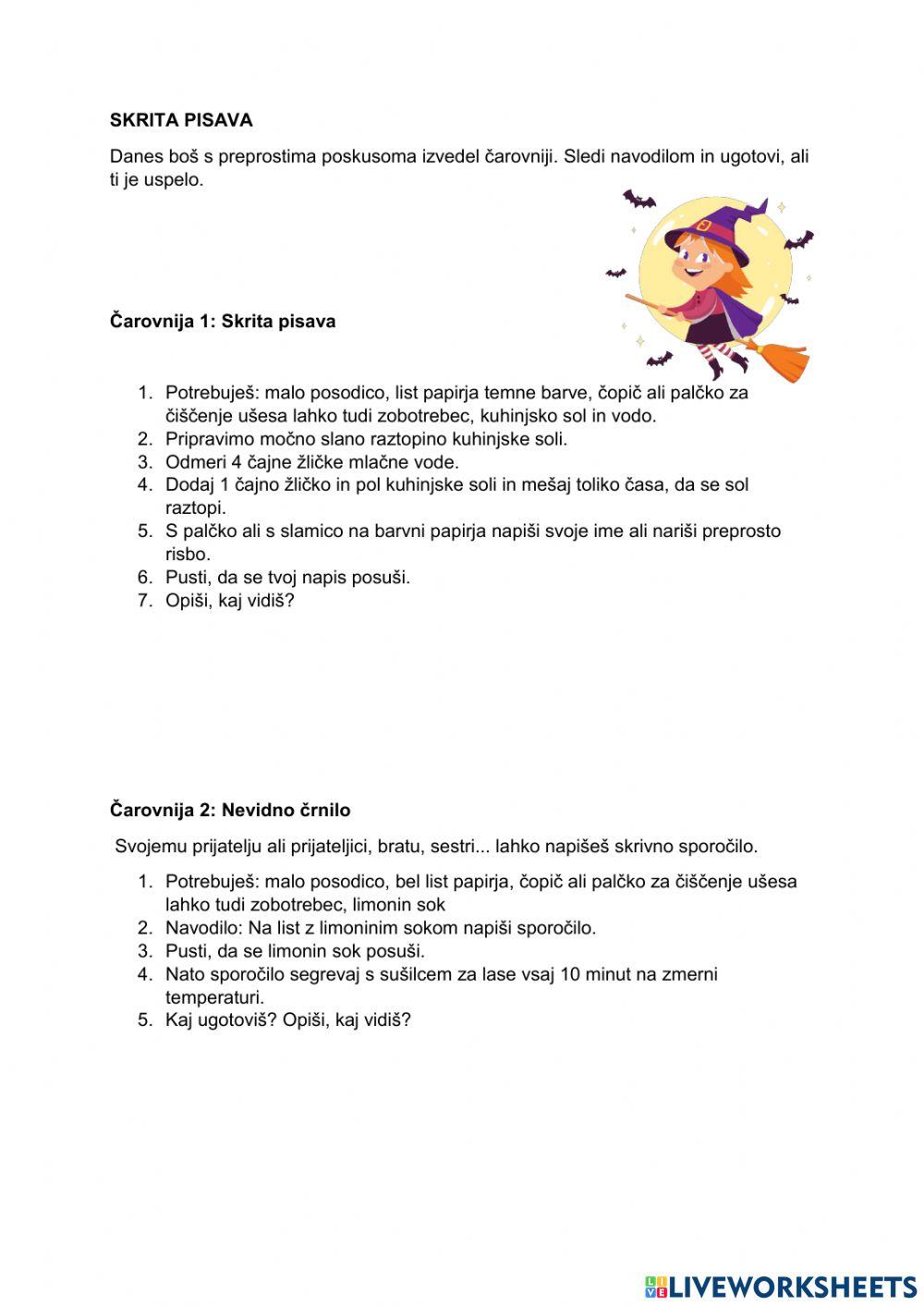 Skrita pisava 6484089 | PolonaM | Live Worksheets