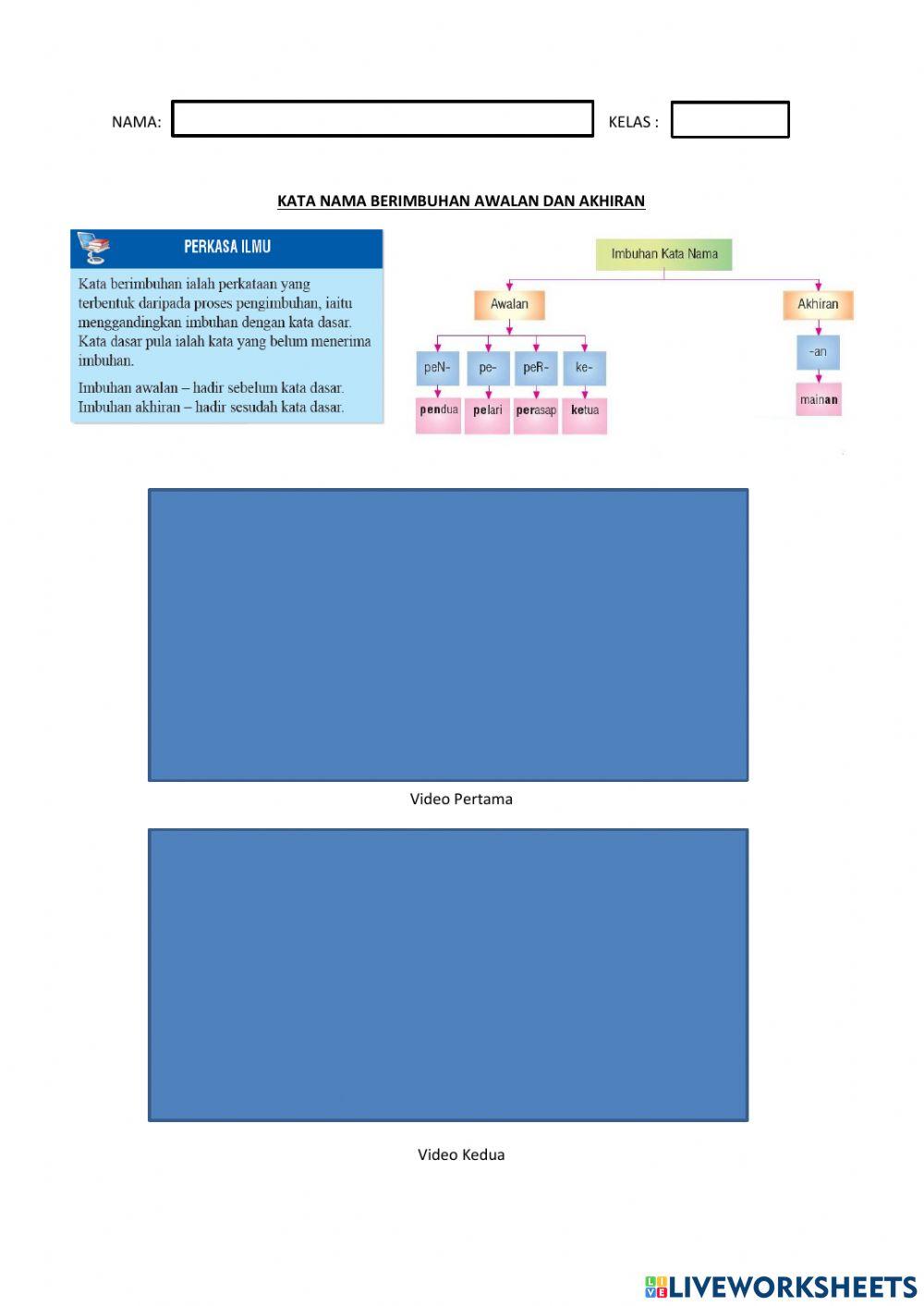 820059 | Kata nama berimbuhan awalan dan akhiran