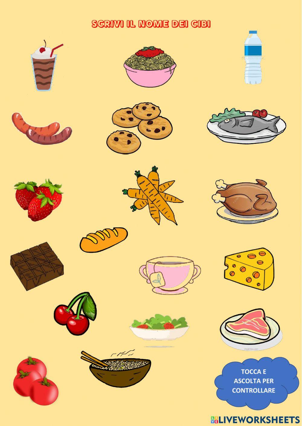 Food 3 activity for PRIMARIA | Live Worksheets