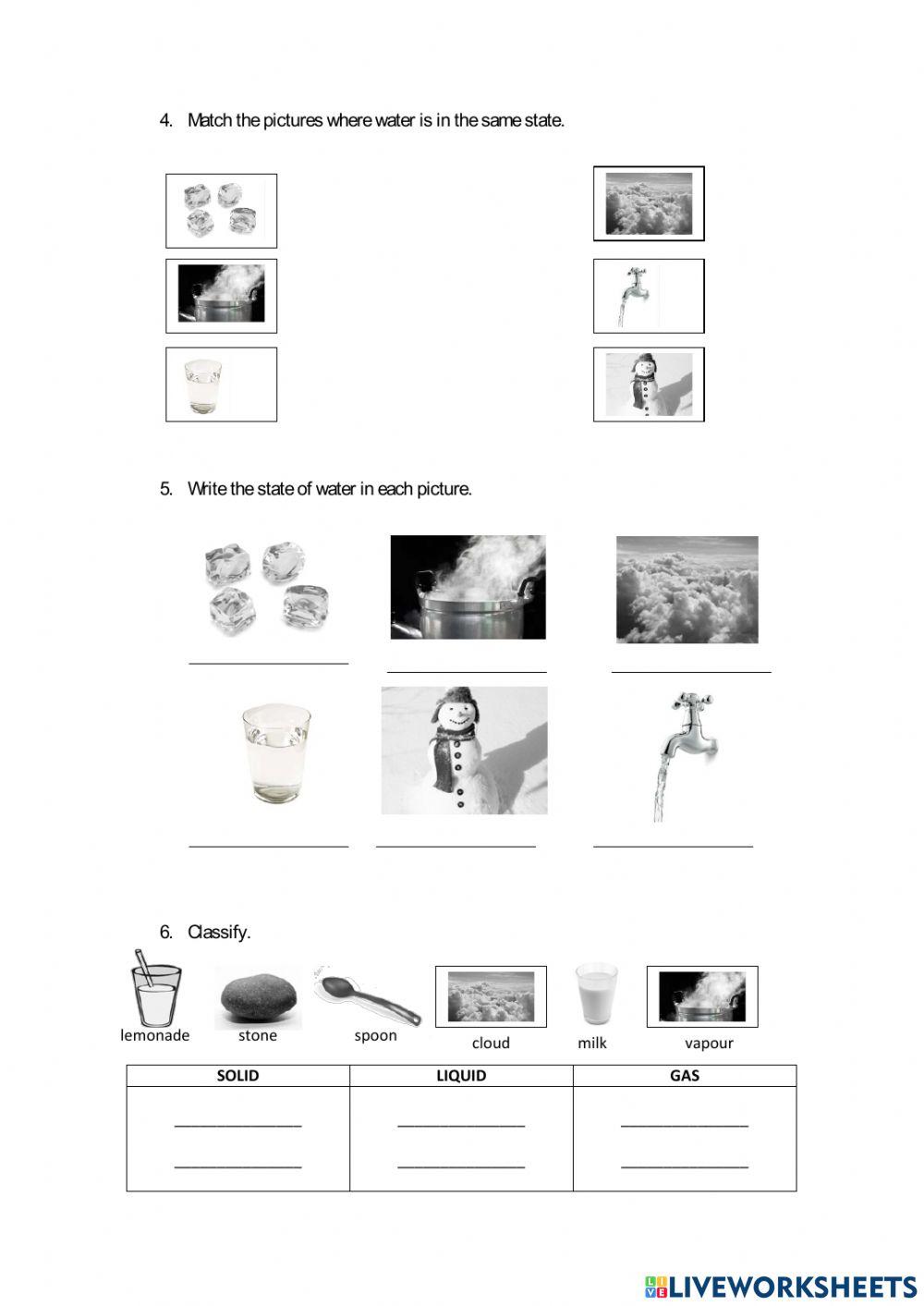 Materials change | Free Interactive Worksheets | 821002