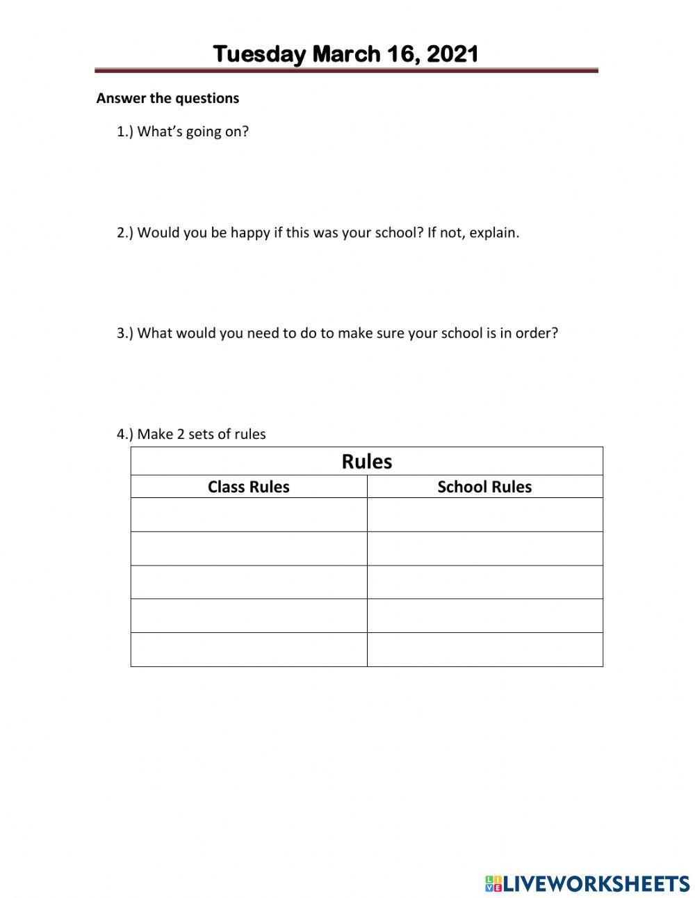Worksheet online exercise for 3rd | Live Worksheets
