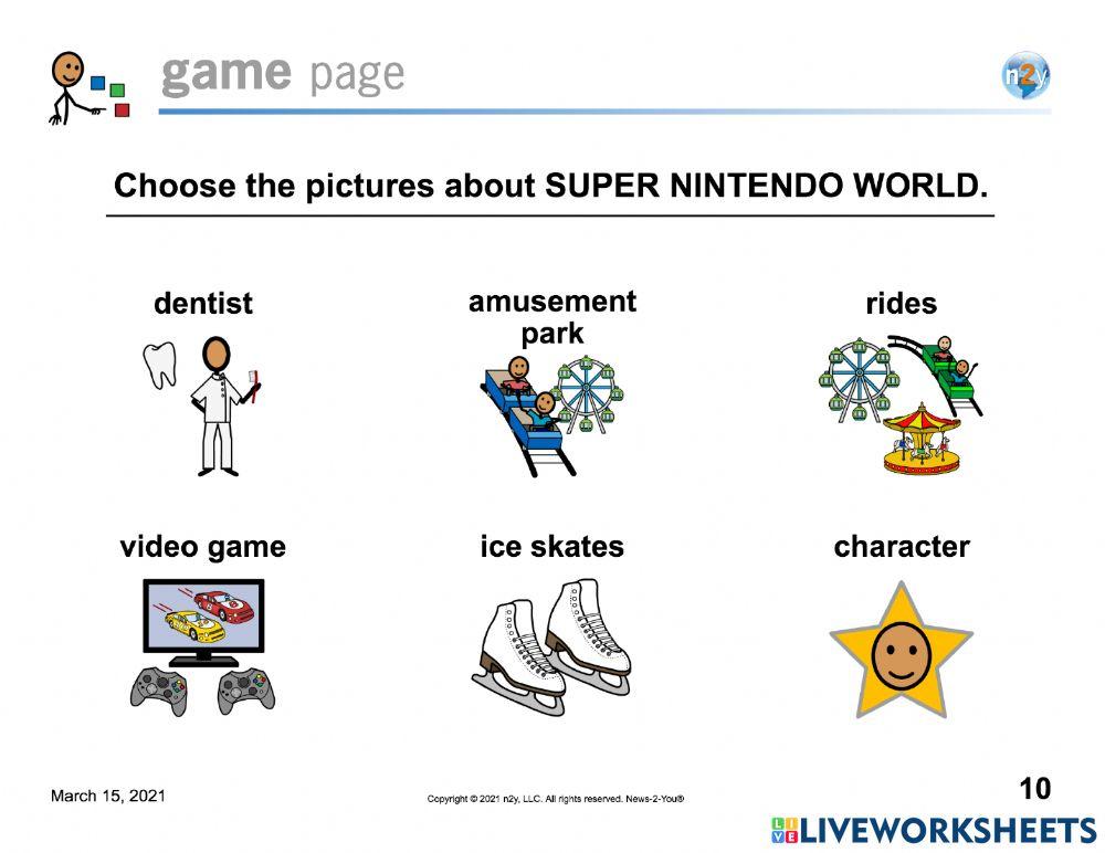 News 2 You Super Mario World online exercise for | Live Worksheets