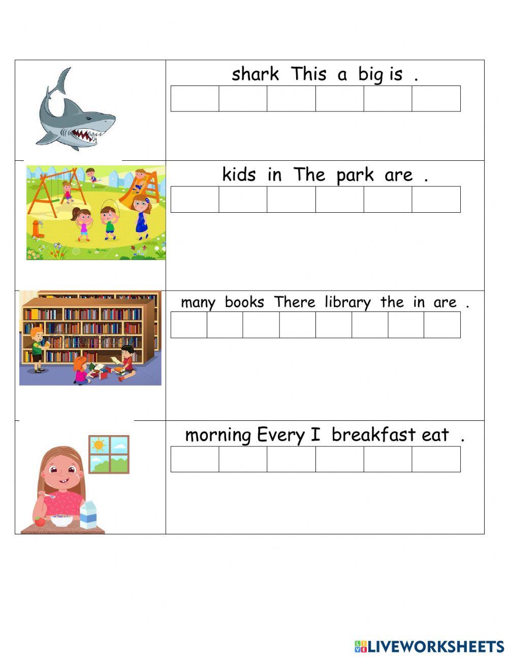 Writing Test for grade 1 online exercise for | Live Worksheets