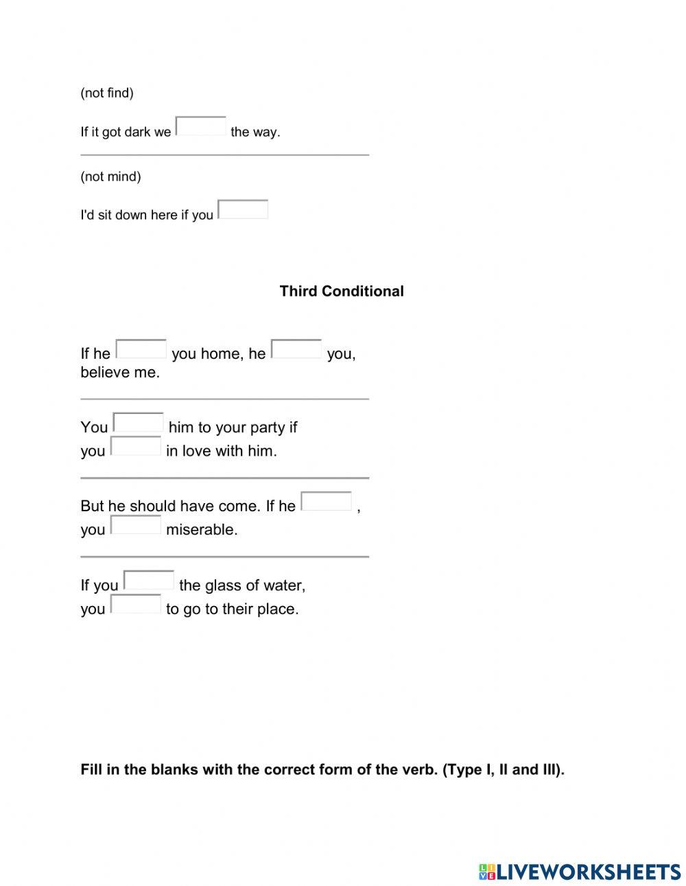 Conditionals I,… | Free Interactive Worksheets | 6485407
