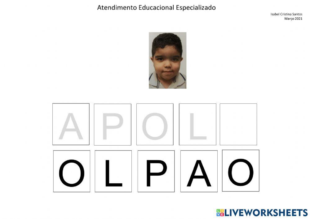 Apolo worksheet | Live Worksheets