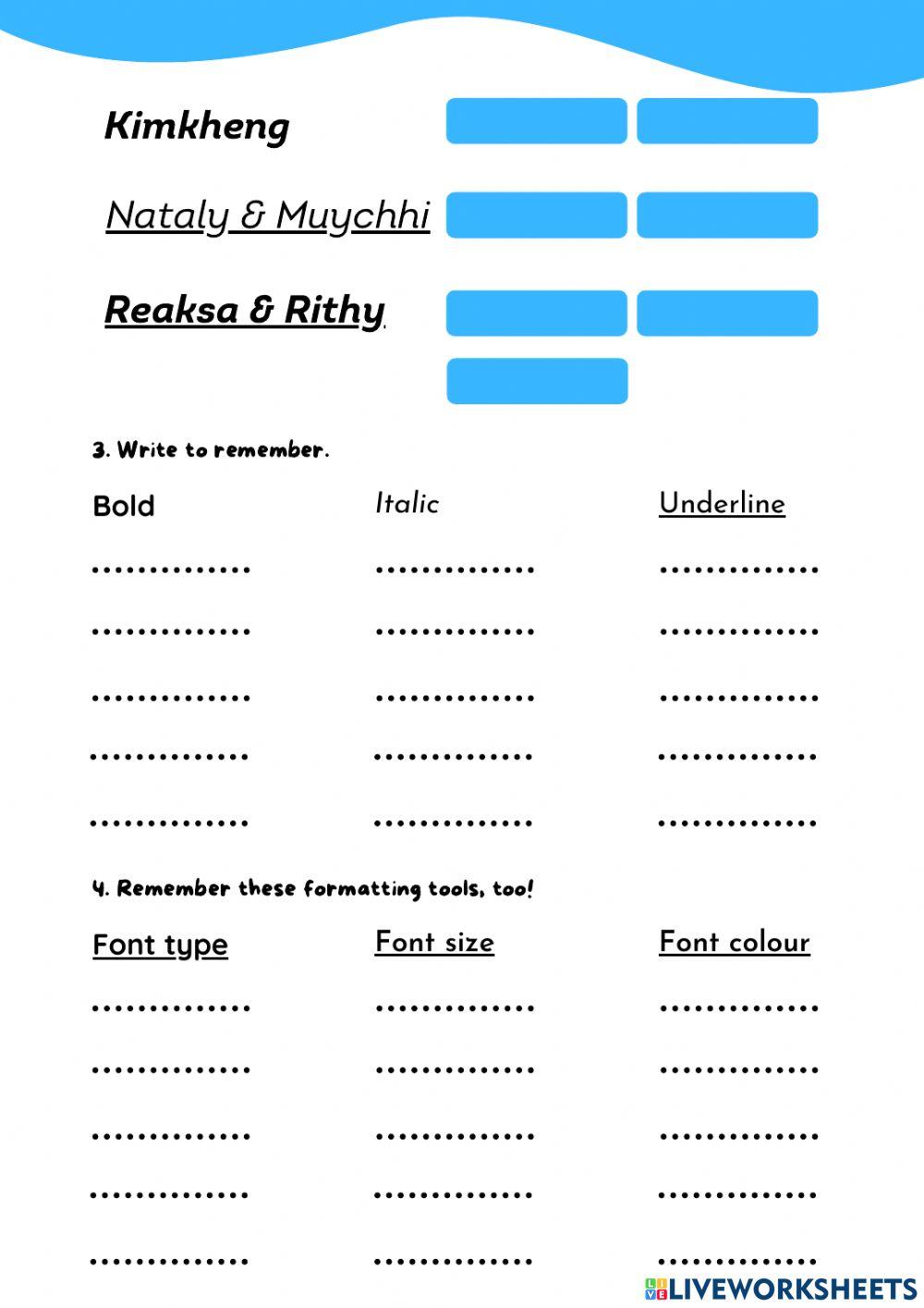 formatting-text-in-ms-word-live-worksheets