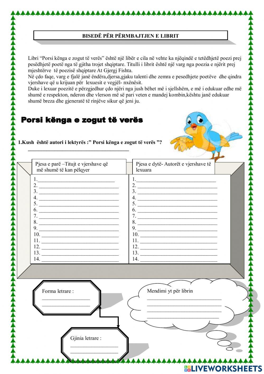Lektyra worksheet | Live Worksheets