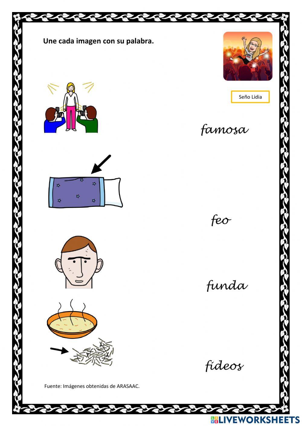 Letra F | Free Interactive Worksheets | 823795
