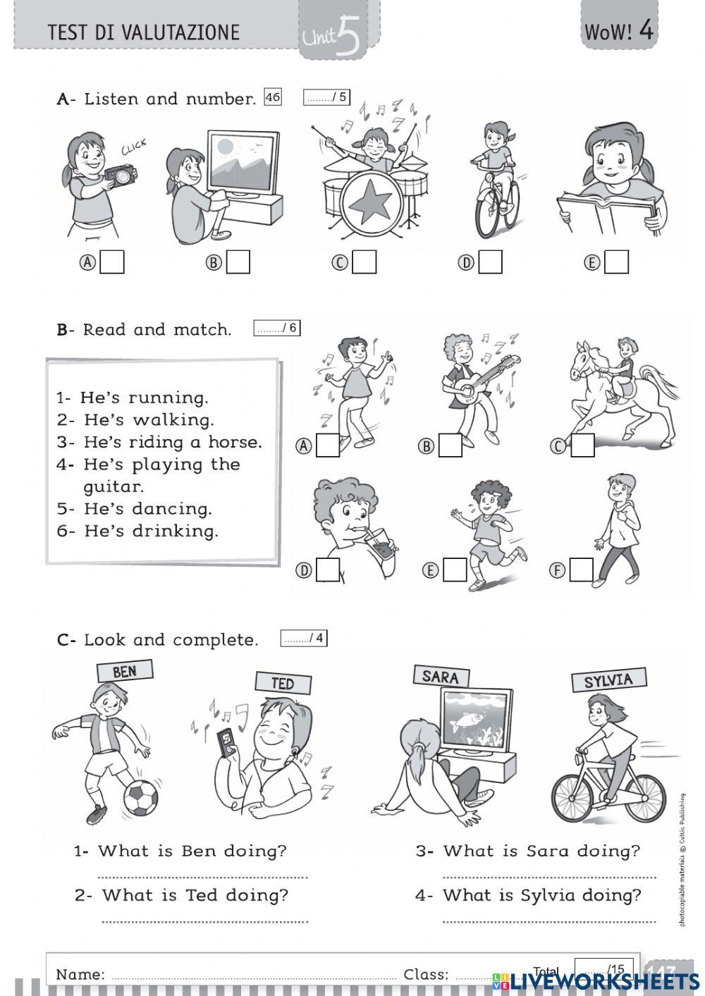 Pr. Continuous | Free Interactive Worksheets | 826170