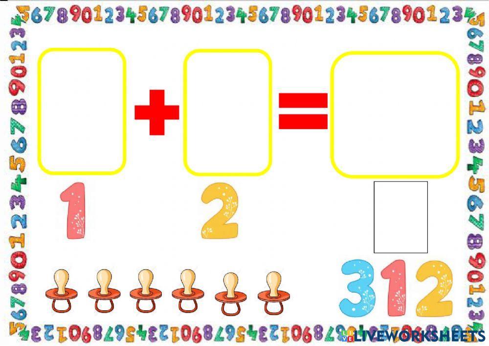 Sumas online exercise for Inicial 2 | Live Worksheets