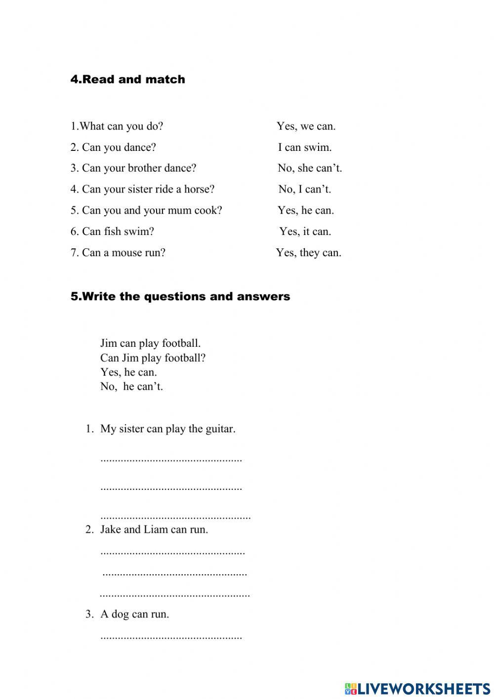 Test class 3 interactive worksheet | Live Worksheets