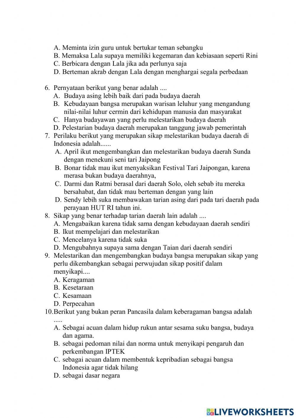 Pts 2 interactive exercise | Live Worksheets