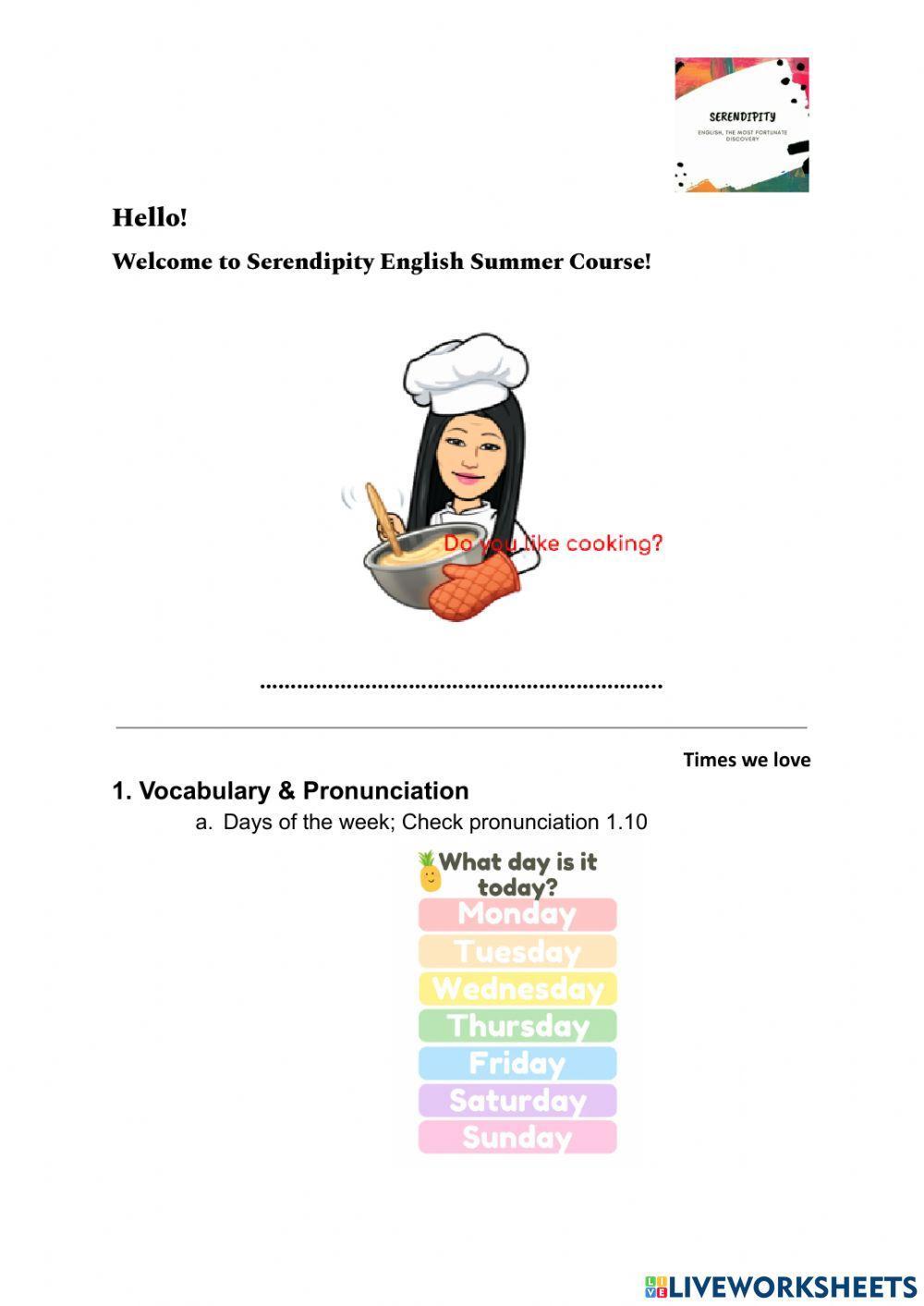 Lesson 19 827344 | Serendipity3 | Live Worksheets