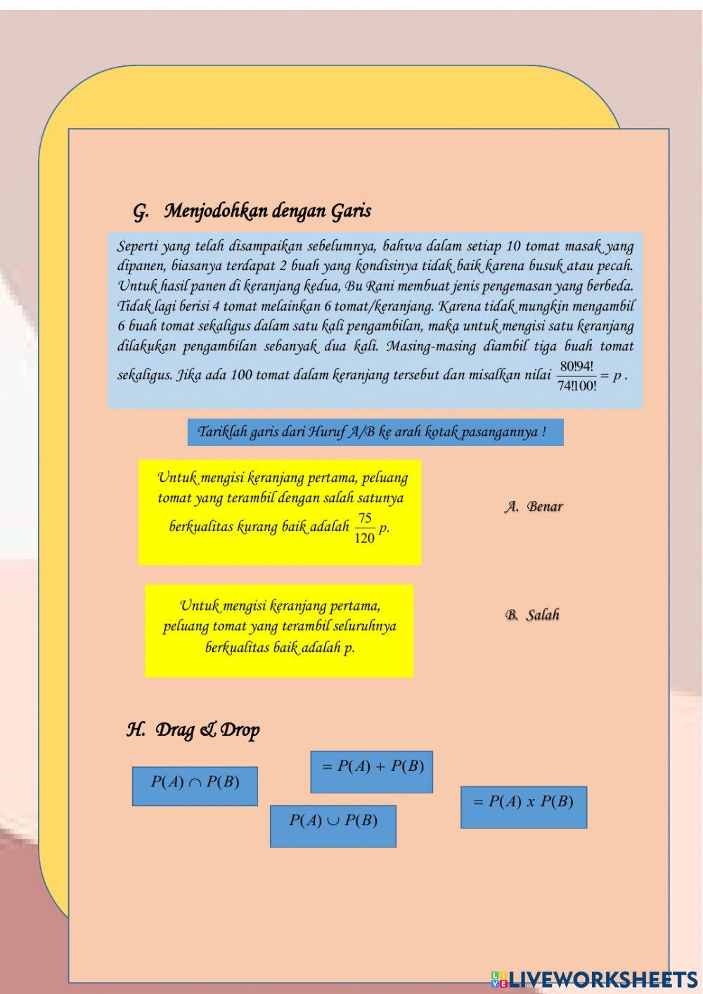 Latihan E- LKPD worksheet | Live Worksheets