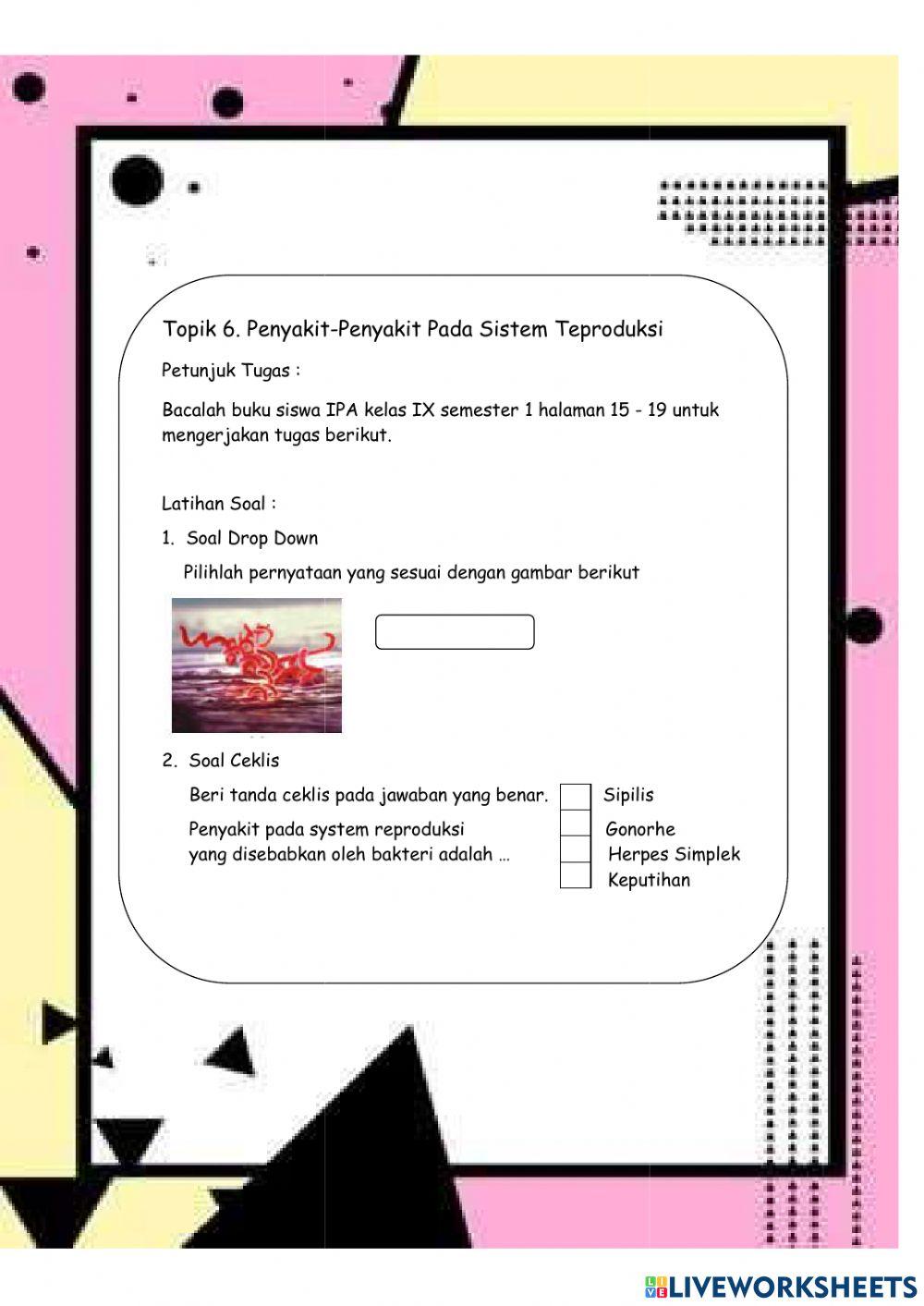 E-lkpd ipa smp | Retno574 | Live Worksheets