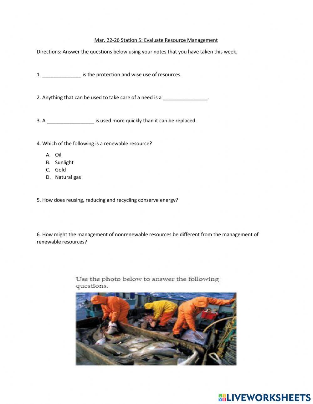 829132 | Mar. 22-26 Station 5: Evaluate Resource