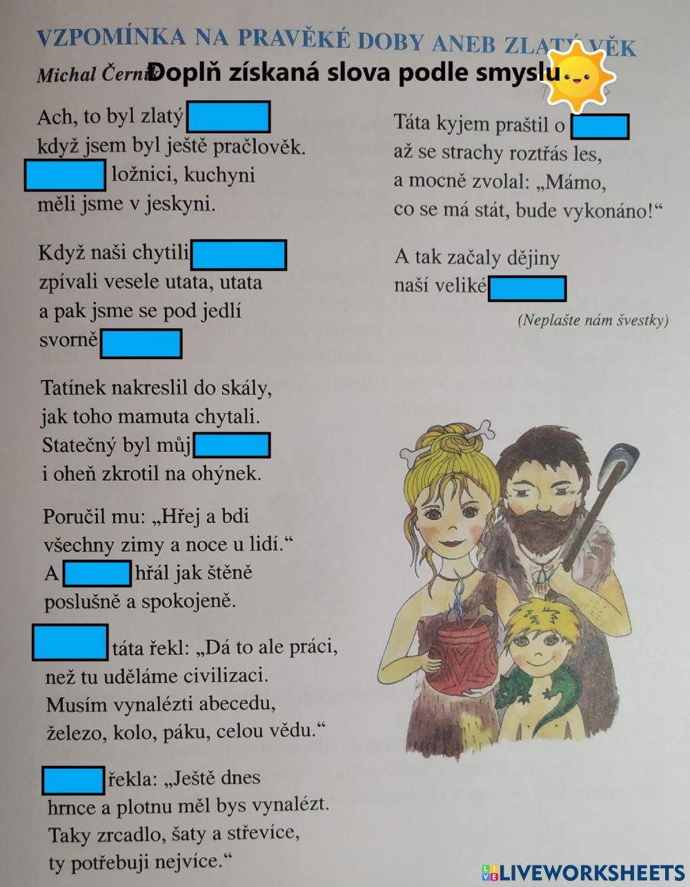 Vzpomínka na pr… | Free Interactive Worksheets | 6490529